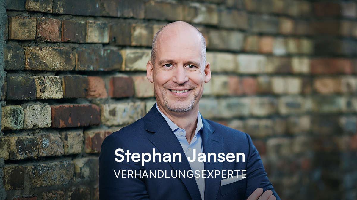 Verhandlungsexperte Stephan Jansen